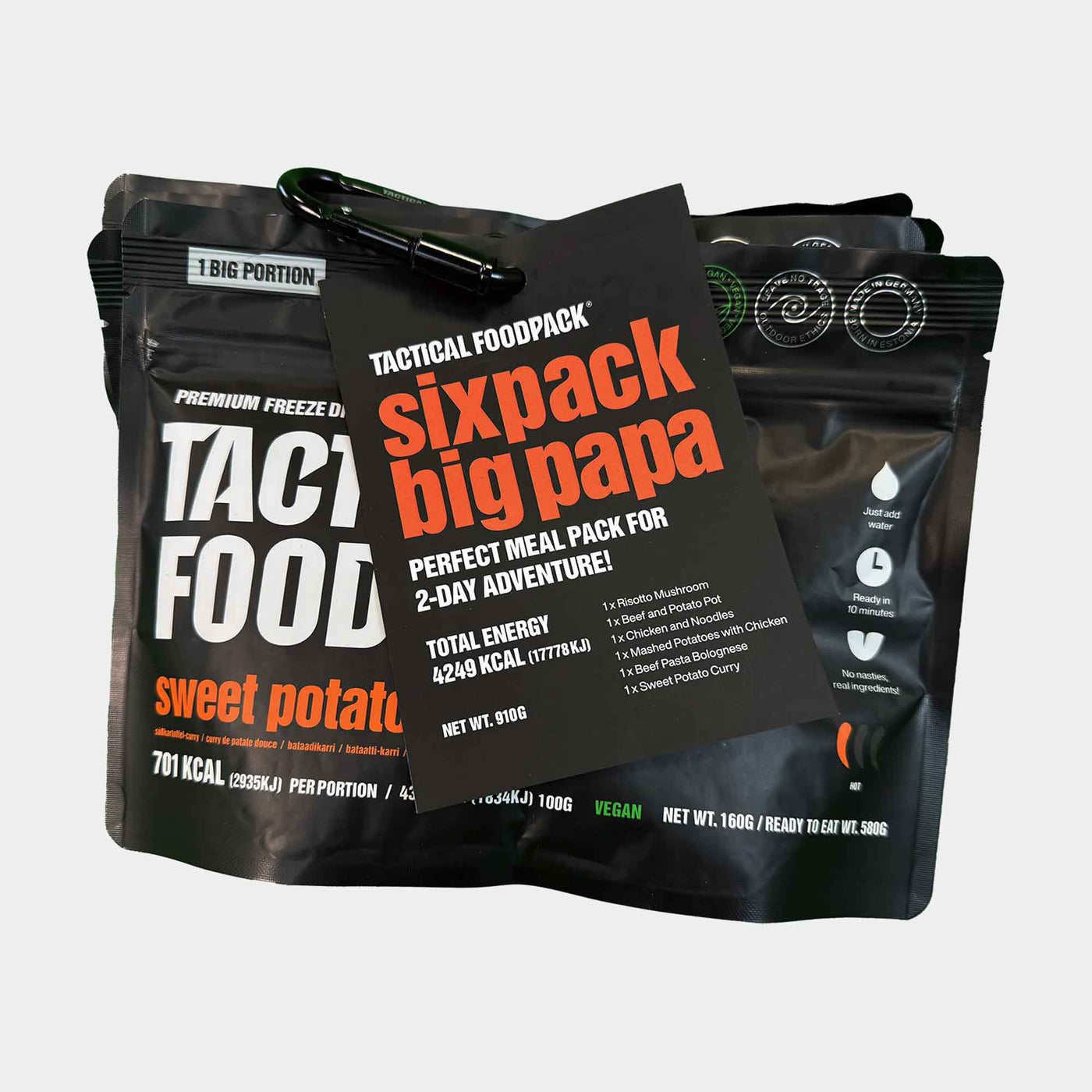 Survival pack 6 XL rations Sixpack Big Papa - Tactical Foodpack ...