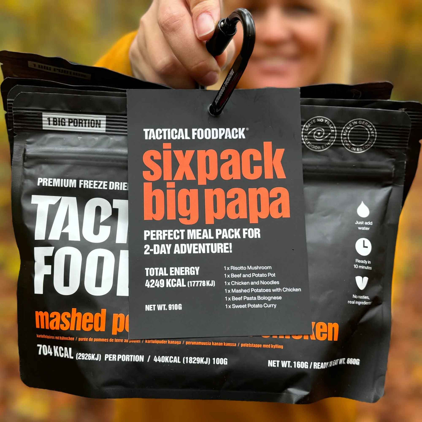 Survival pack 6 XL rations Sixpack Big Papa - Tactical Foodpack ...